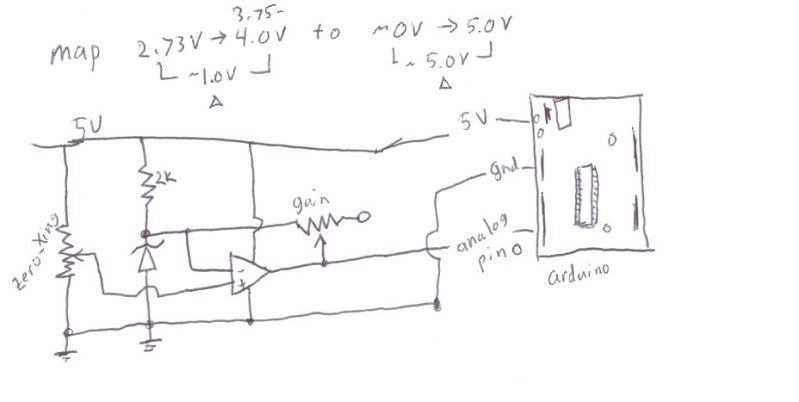 Help making a voltage-scaling amplifier (op-amp) - Interfacing - Arduino Forum