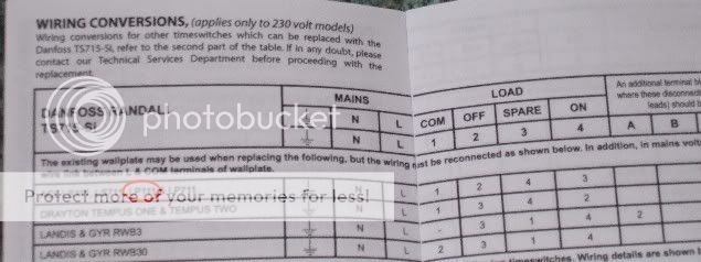 Wiring confusion when replacing central heating timer. | DIYnot Forums