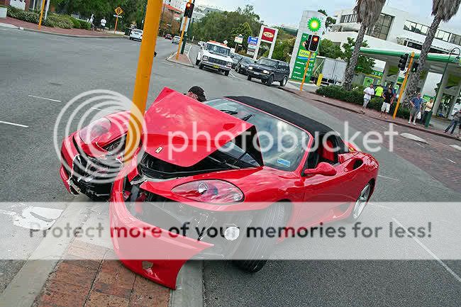 Delica Club • View topic - Amusing photos, smashed ferrari
